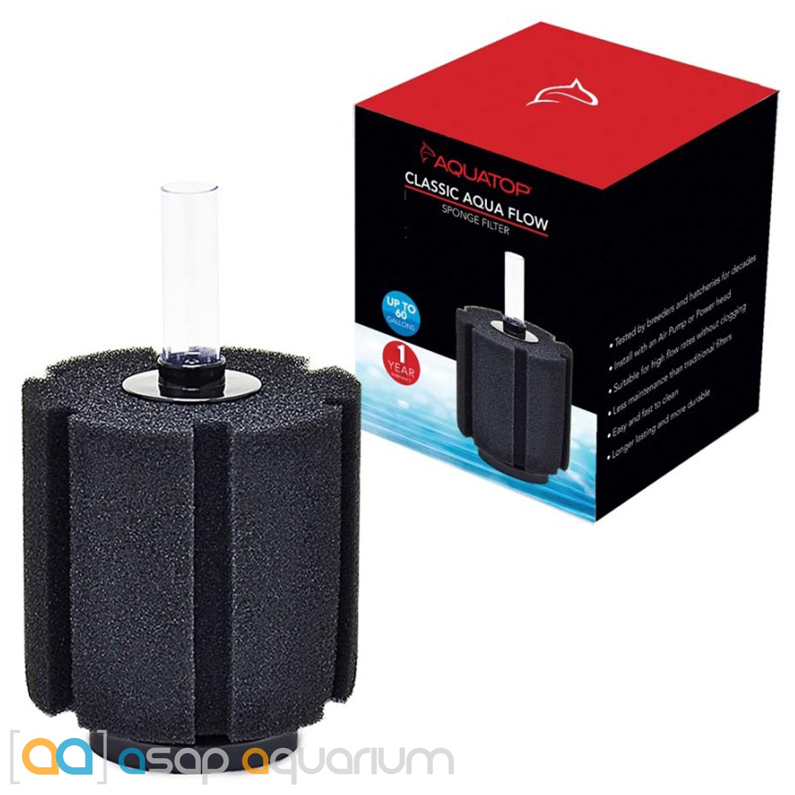AquaTop CAF-60 Internal Sponge Filter 60 Gal | ASAP Aquarium