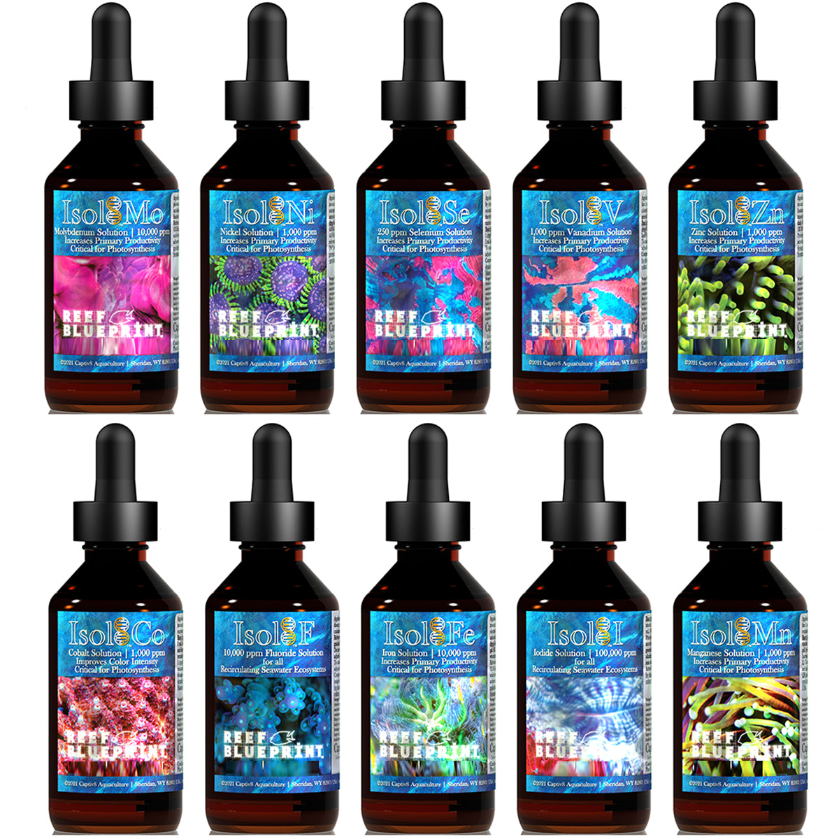 Captiv8 Aquaculture Isol8 Minor and Trace Element Pack 10x 10mL | ASAP ...