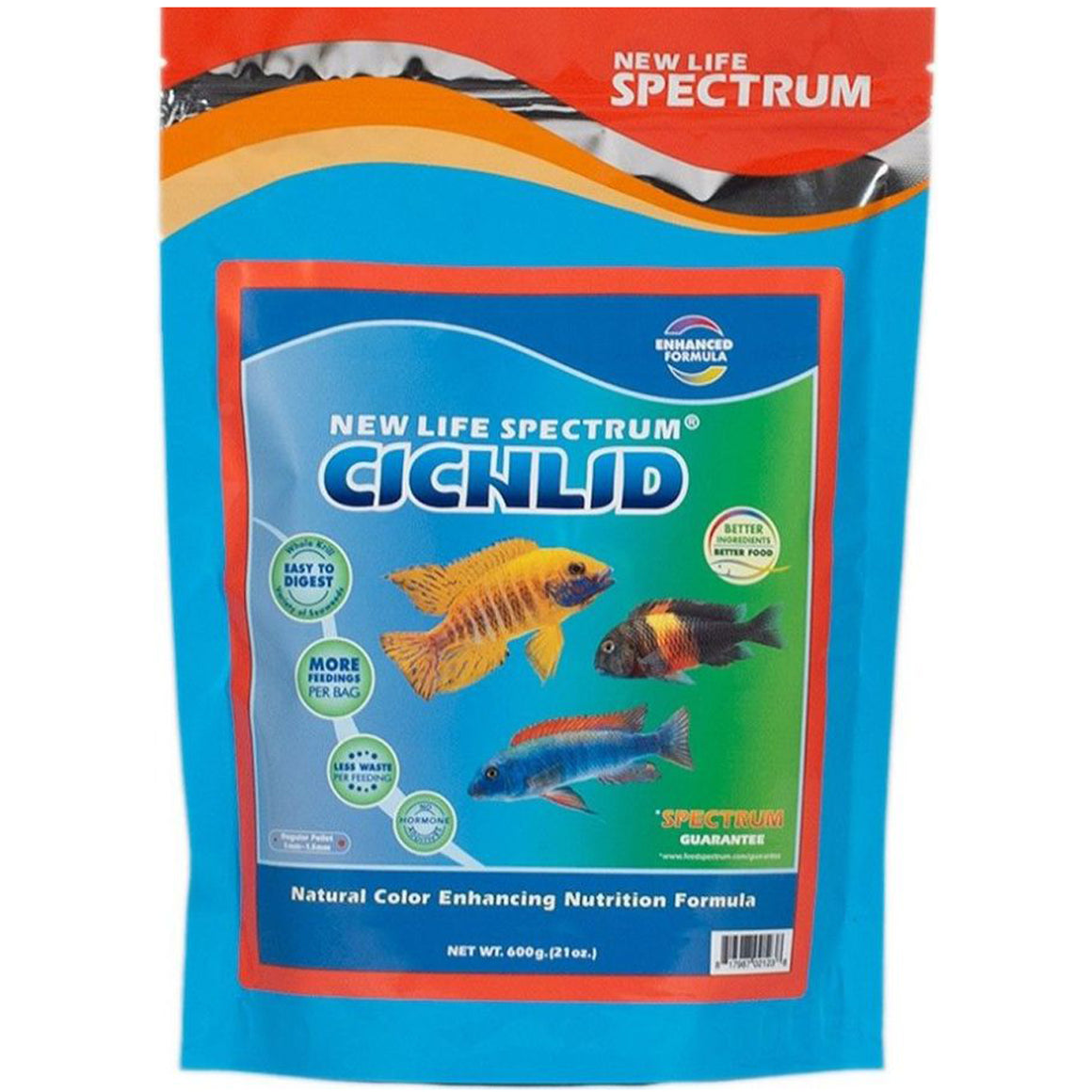 New Life Spectrum CICHLID Pellets 600g– ASAP Aquarium