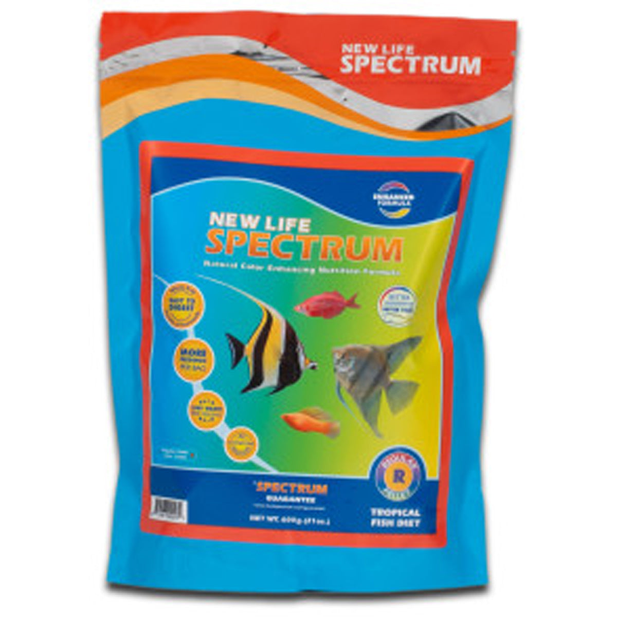 New Life Spectrum TROPICAL FISH Regular Pellets 600g | ASAP Aquarium