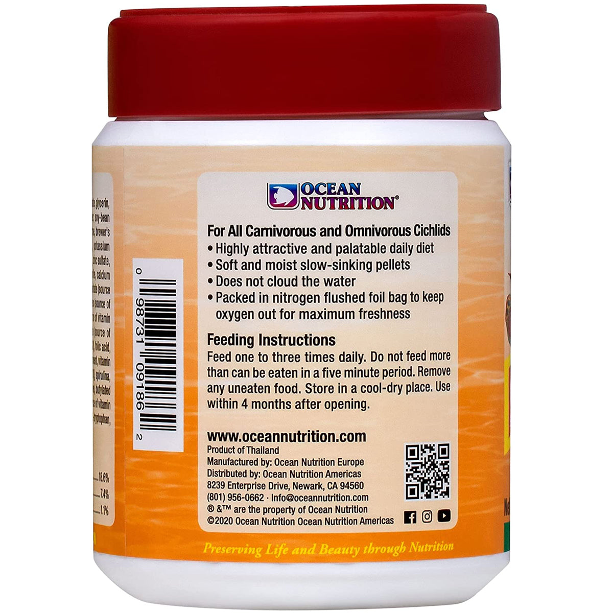 Ocean Nutrition Cichlid Omni Pellets MEDIUM 200 grams (7 oz) | ASAP ...