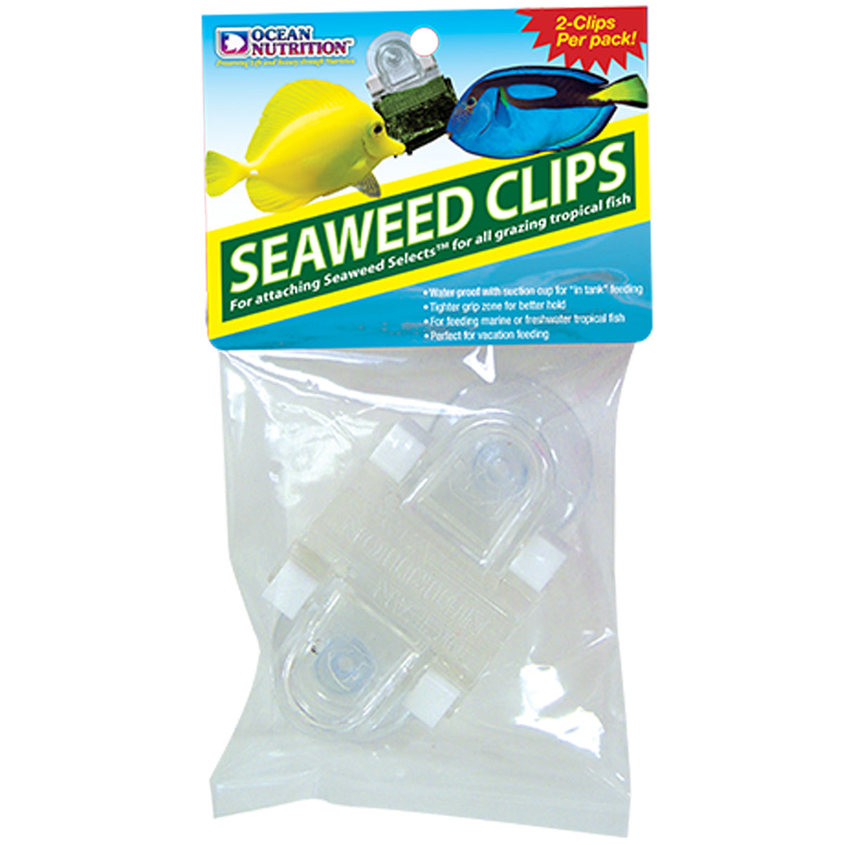 Ocean Nutrition Feeding Frenzy Seaweed Clips (2 pack) | ASAP Aquarium