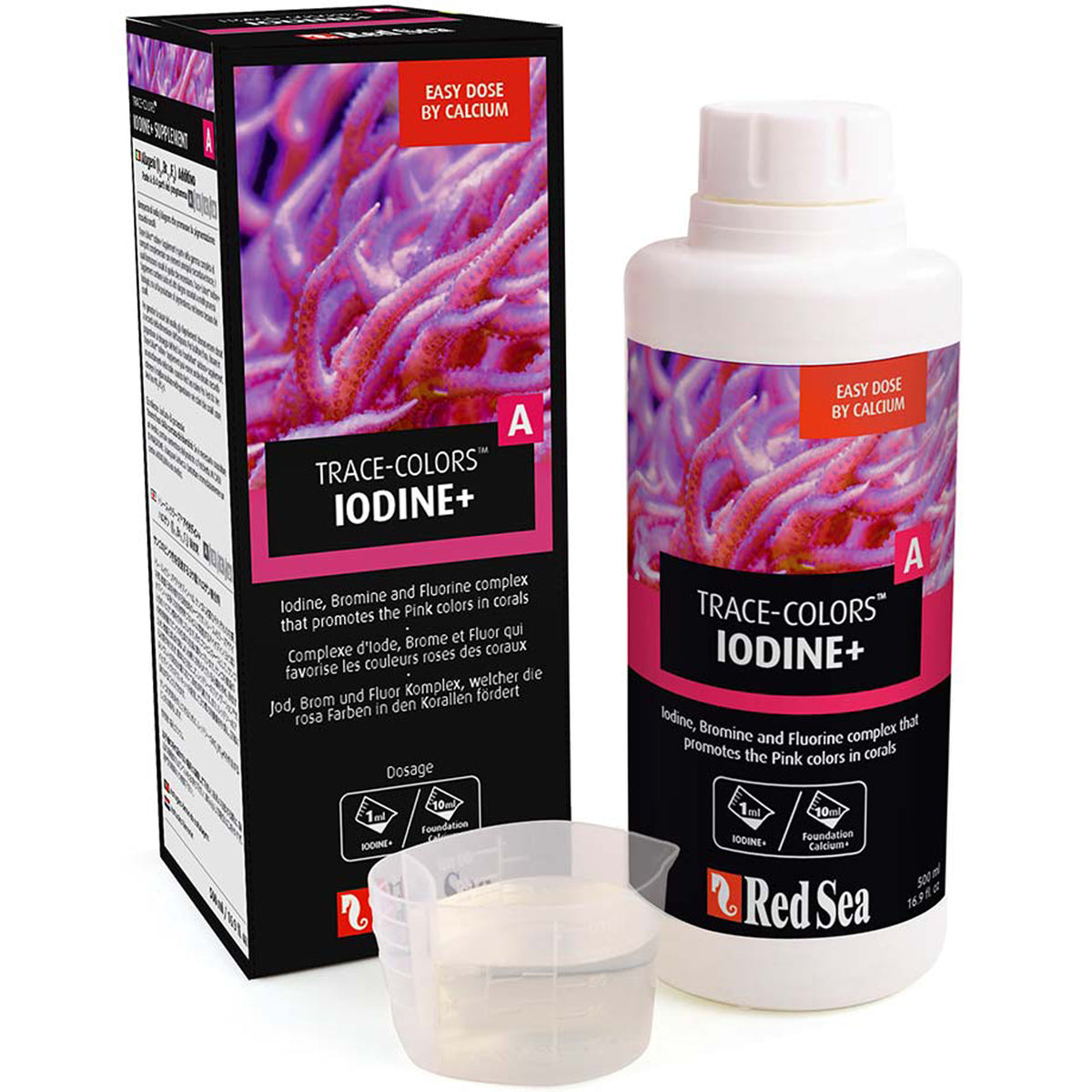 Red Sea Trace Colors ABCD Pro Pack 4x 500mL | ASAP Aquarium