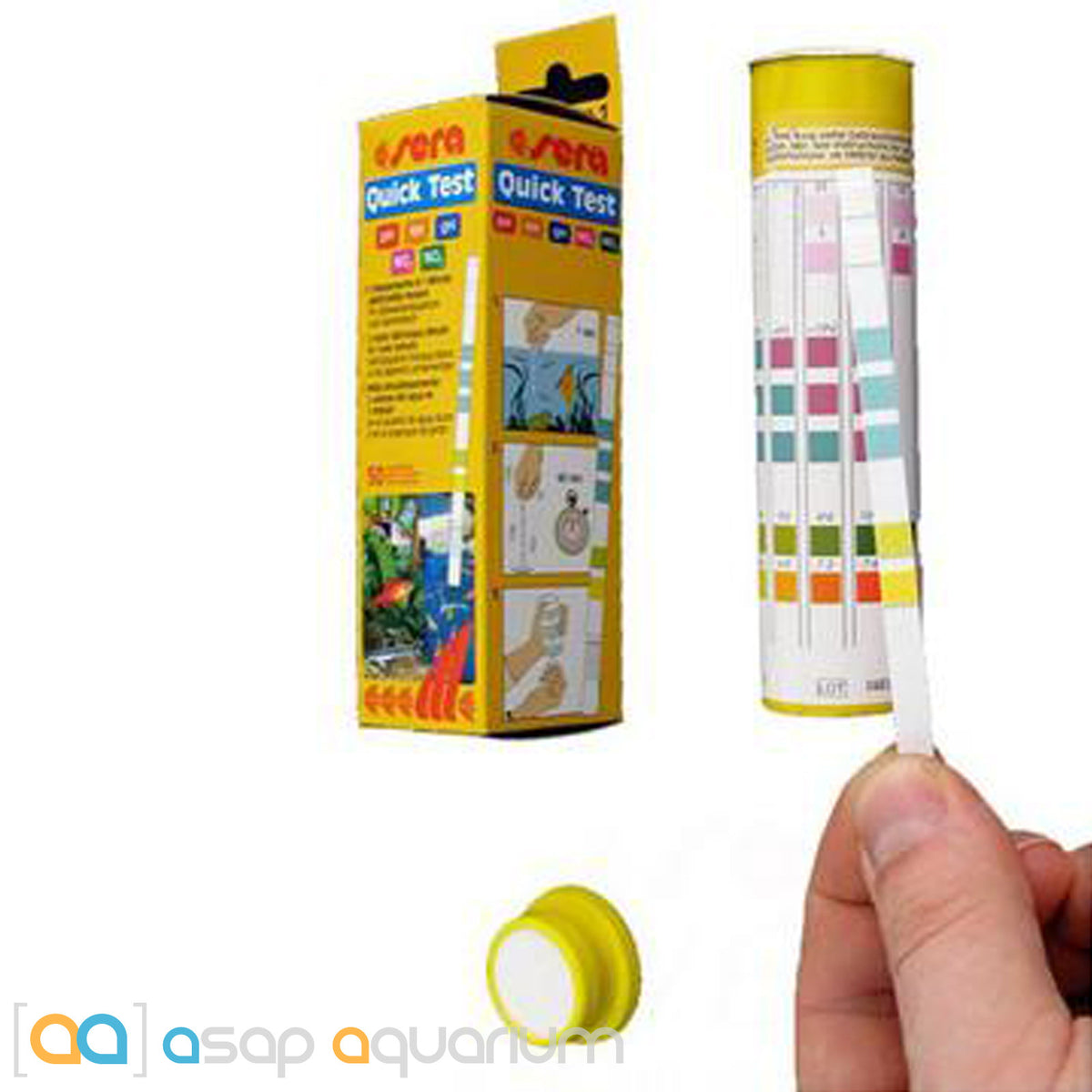 Sera Quick Test 50 Freshwater 5 in 1 Test Strips pH kH gH NO3 NO2– ASAP ...